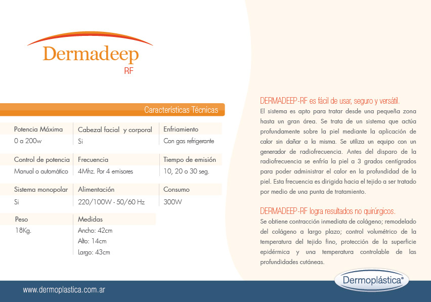 Dermoplástica - Dermadeep RF